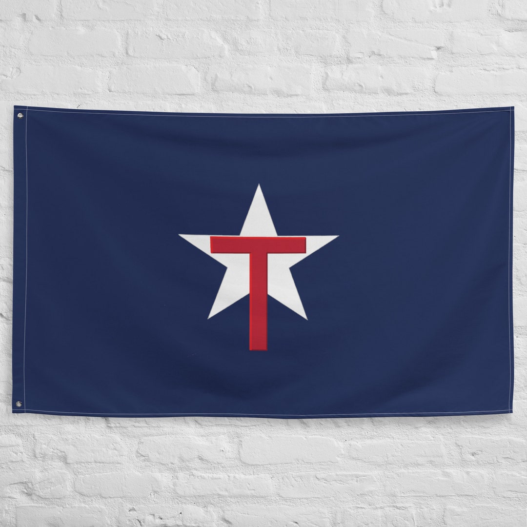 Texas State Guard Flag 61 38 Texas Border Fight Print - Etsy