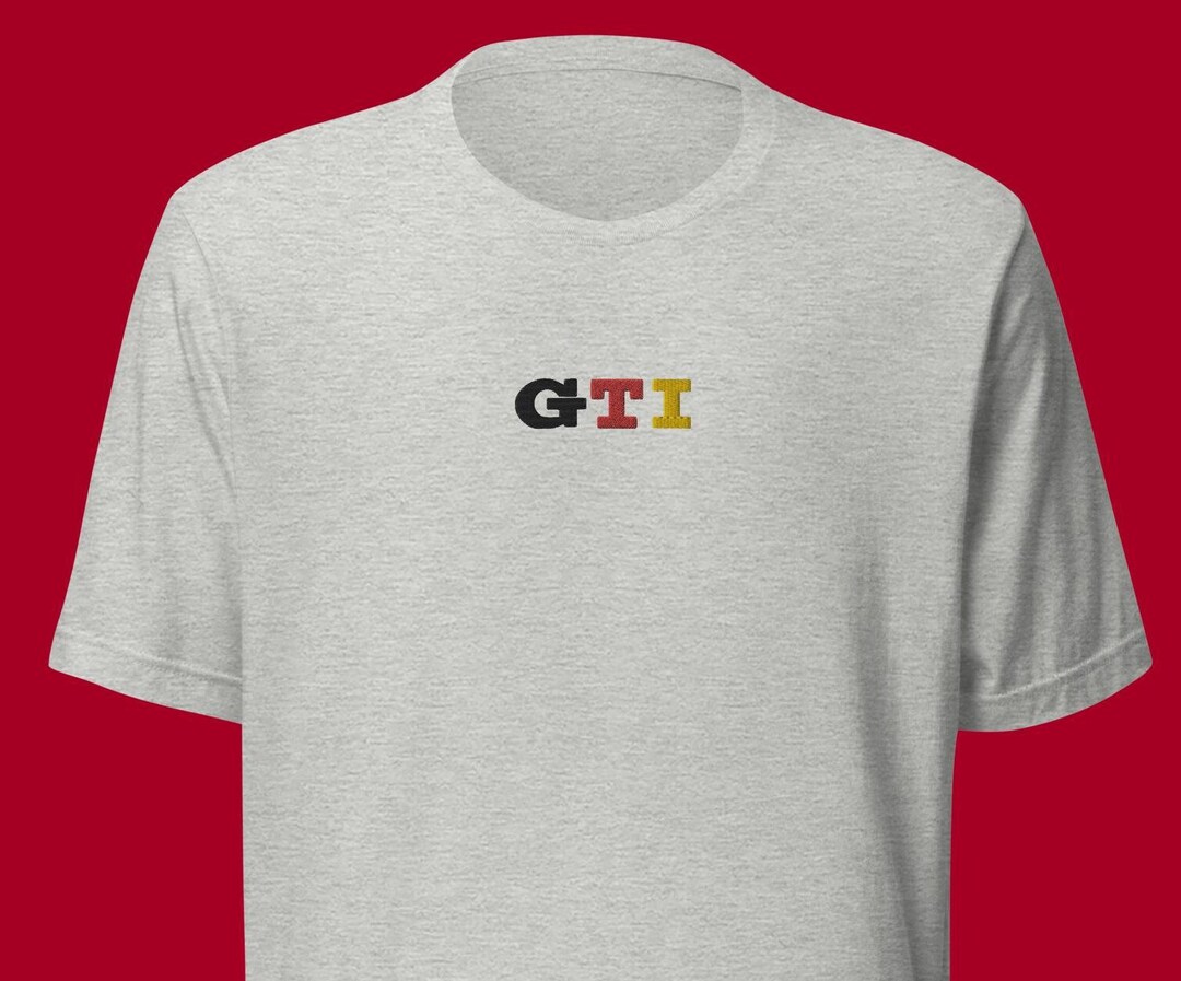VW GTI Comfortable Embroidered T-shirt (german Colors), Perfect Gift or ...