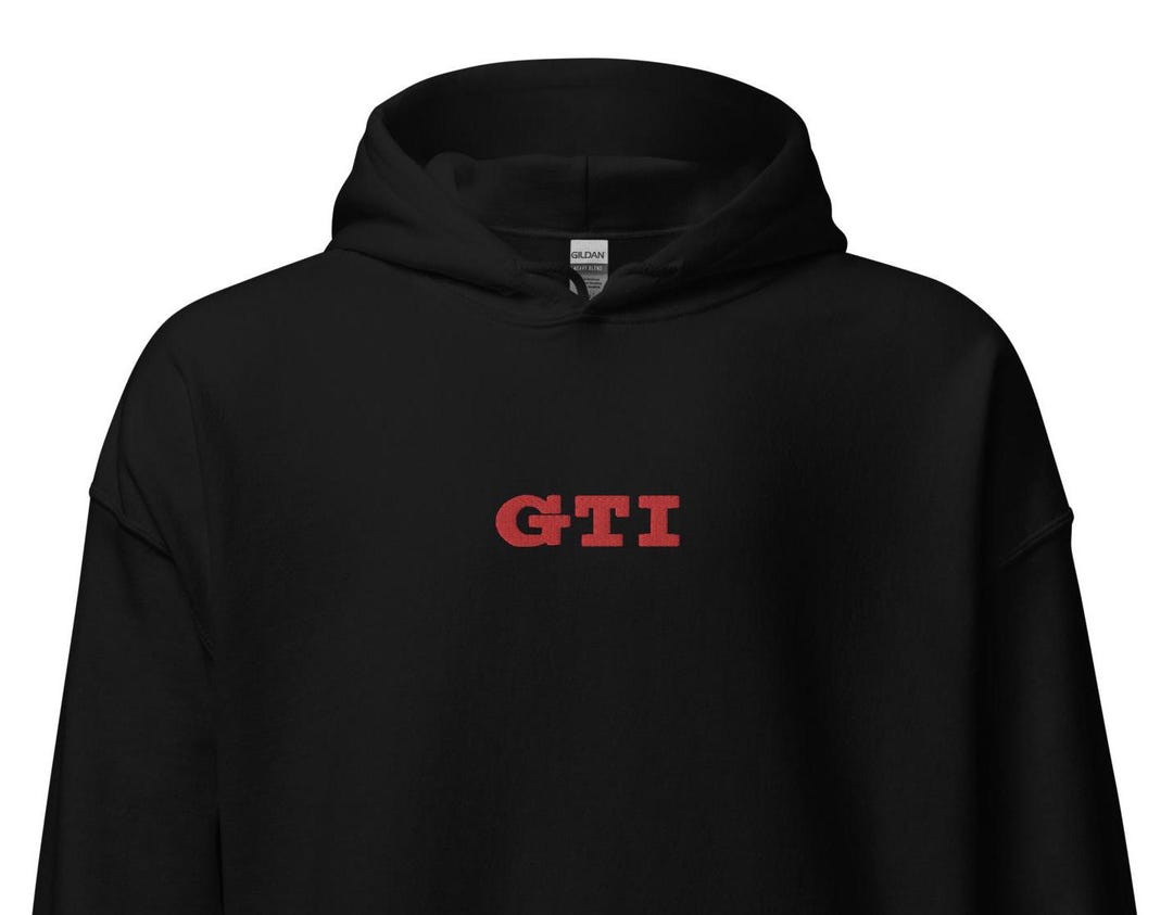 VW GTI Comfortable Embroidered Hoodie, Perfect Gift or Buy for Any GTI ...