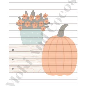 Kawaii Autumn Stationery Set | 10 Cute Printable Pages + BONUS Pattern ...