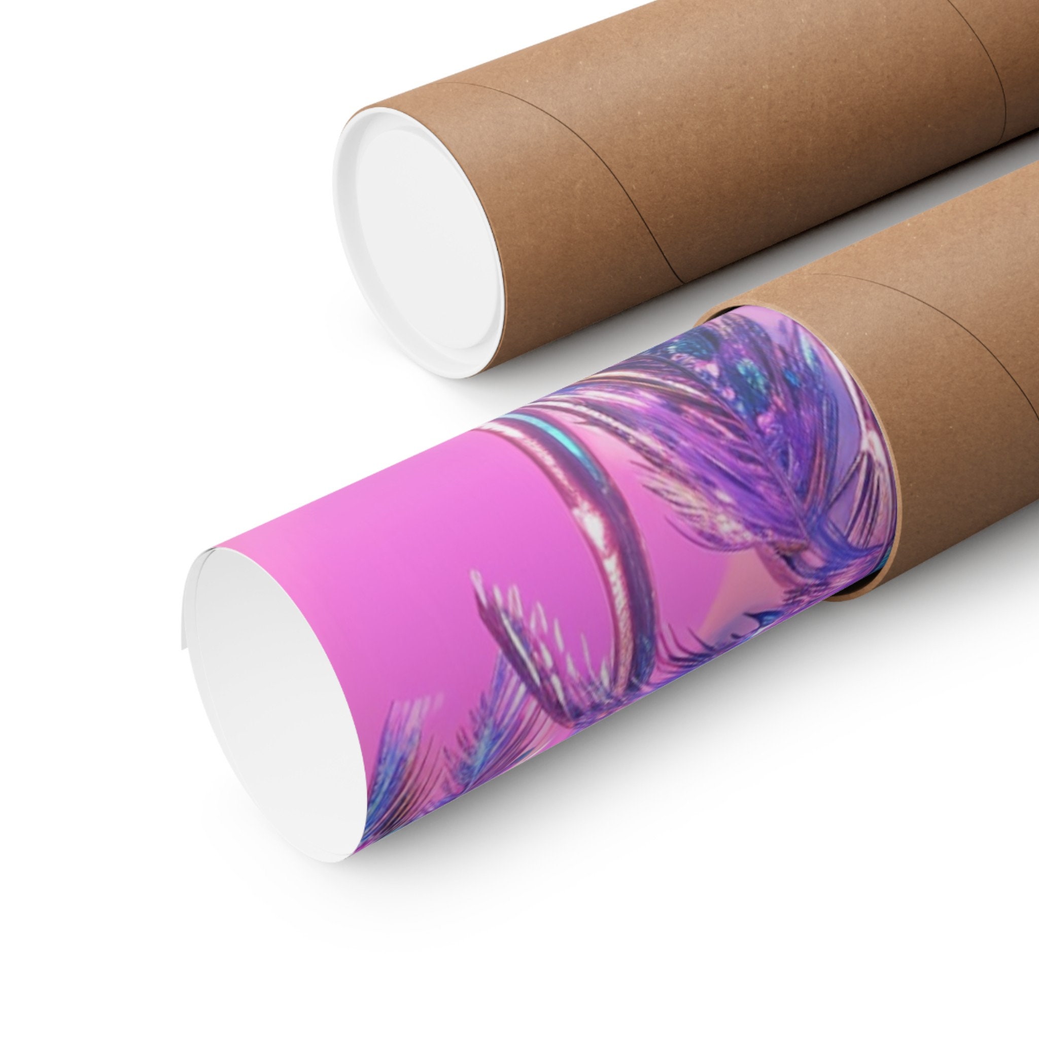 Metallic Wall Art | Palm Trees Poster | Holographic Retro Vintage Decor ...