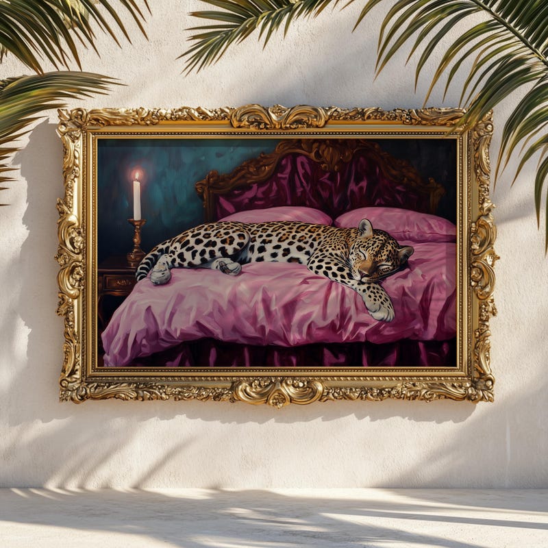 Satin Leopard Sheets - Etsy