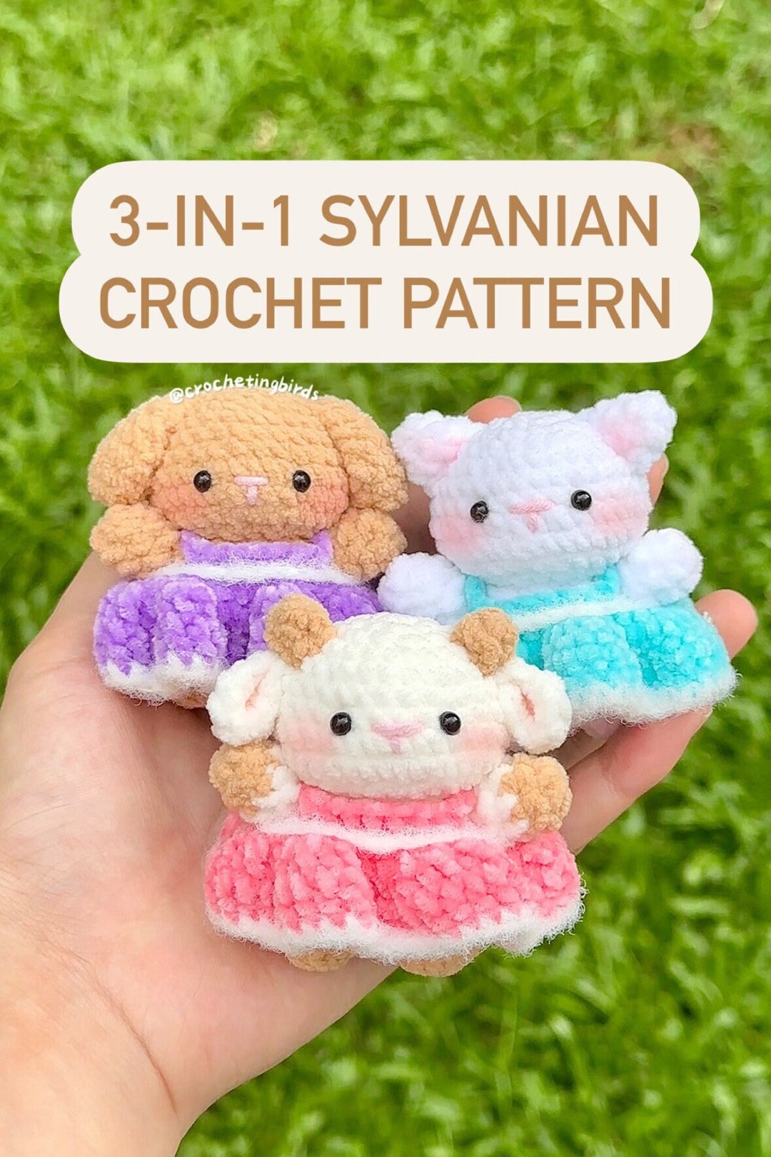3-in-1 Animal Bundle Crochet Pattern - Etsy