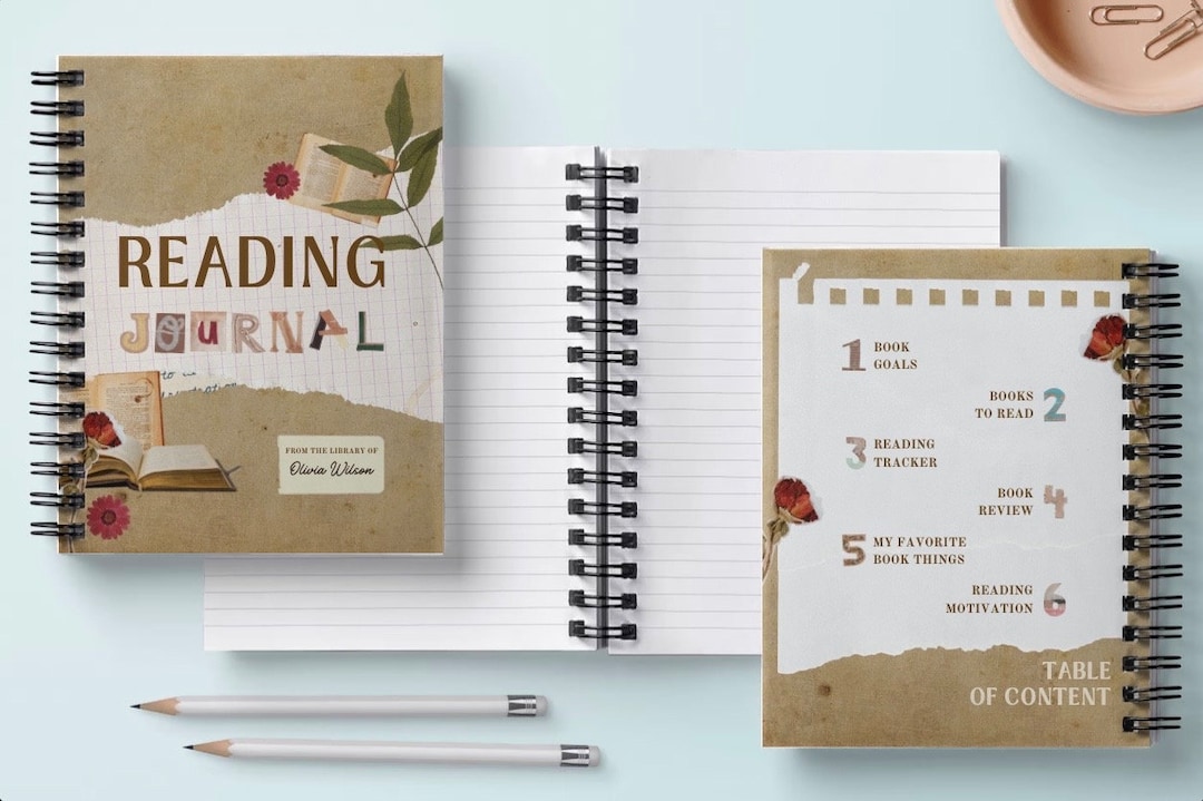 Reading Journal Aesthetic~ Book Reviews~ Digital Download - Etsy