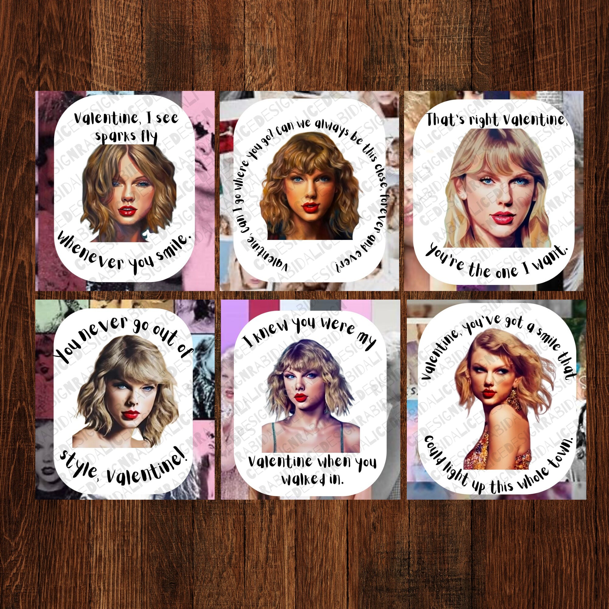 Taylor Swift Valentine Cards Printable Taylor Swift Valentines Swiftie ...