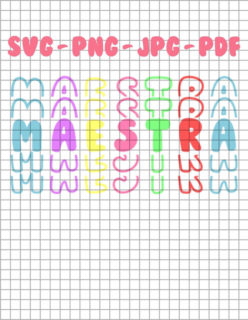 Maestra Profesora SVG - Etsy