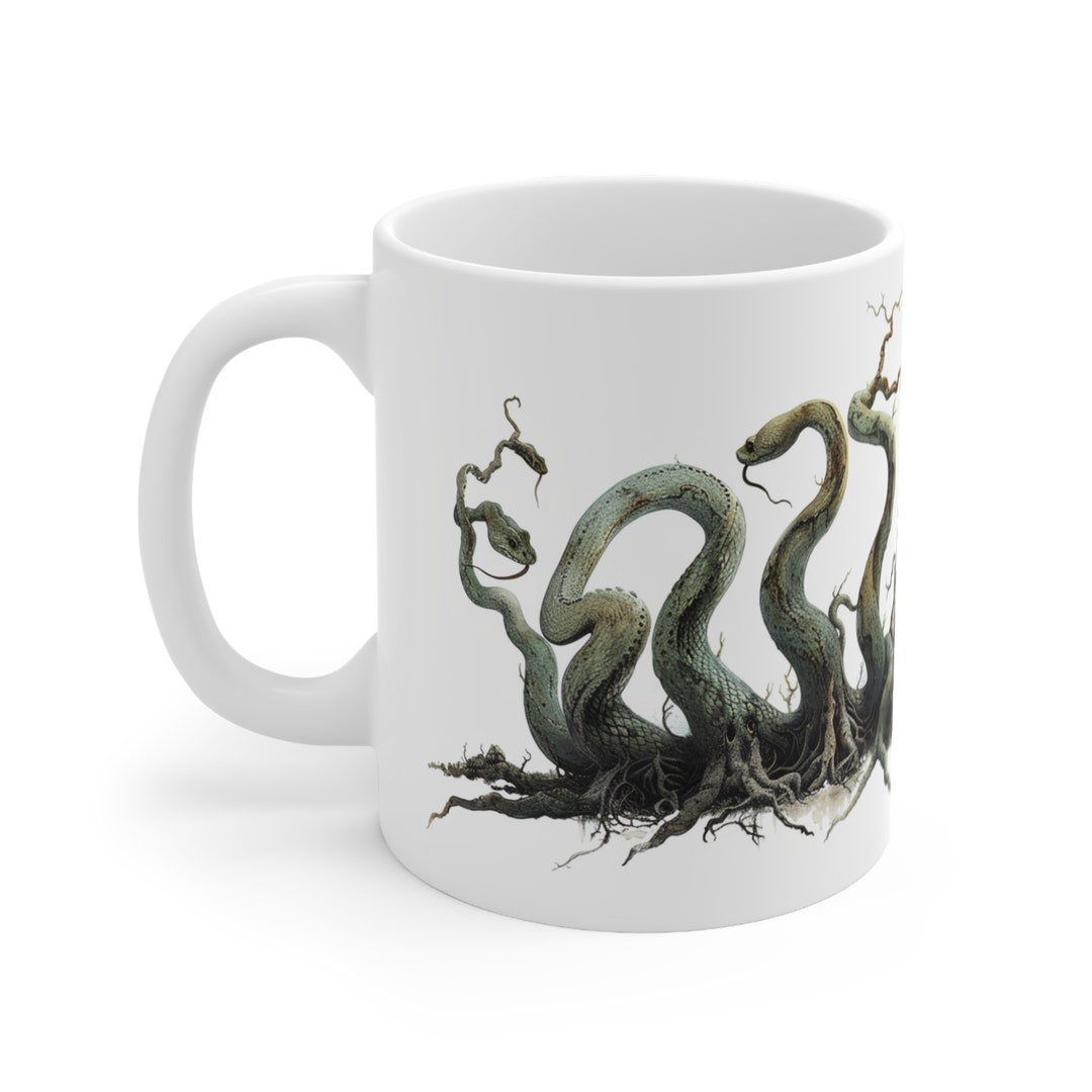 Tree Snake Mug, Cool Mug Design, Tree Style, Root Style, Tree Snake Mug ...