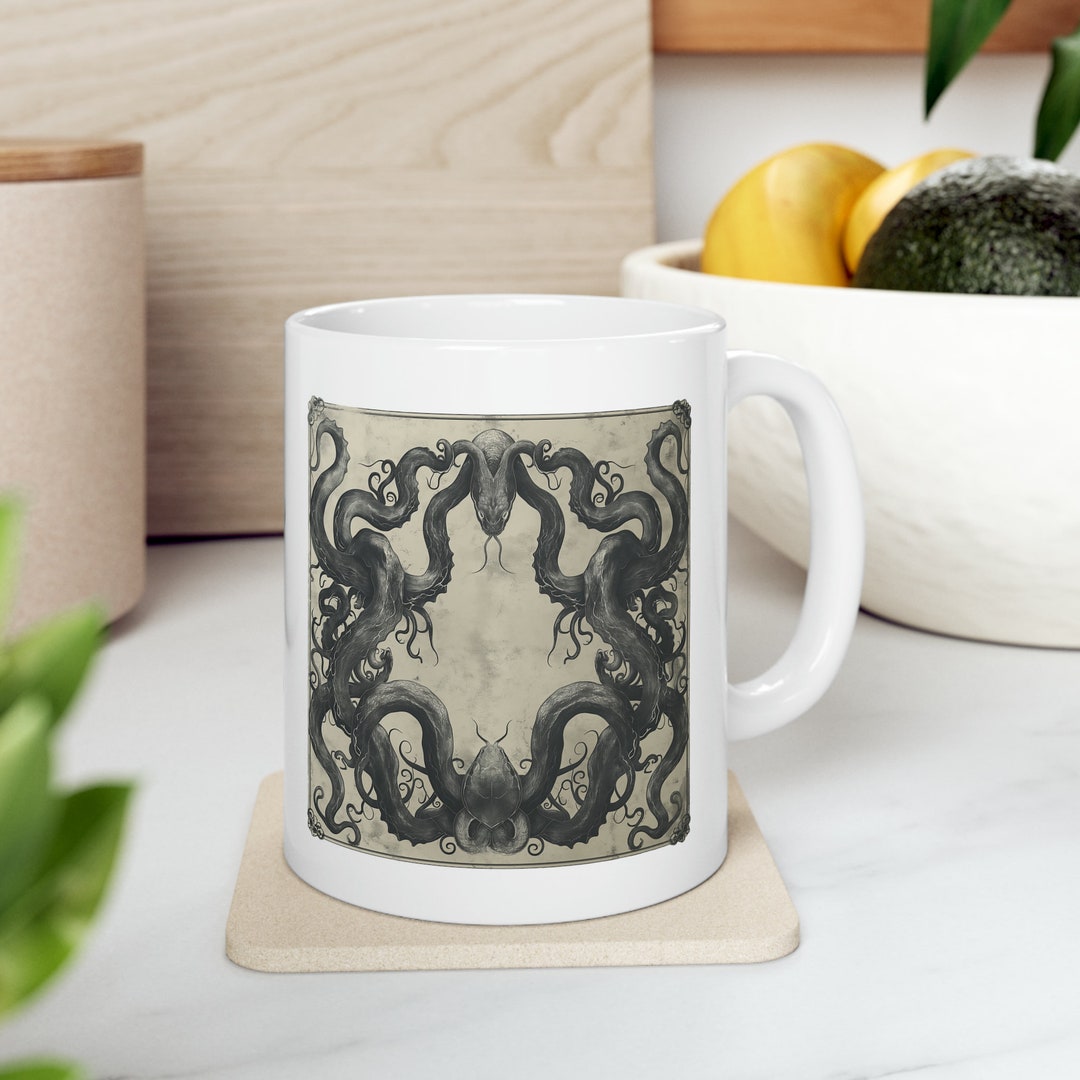 Snake Mug, Warped Snakes Design, Snake Lover Gift, Snake, Gift for Dad ...