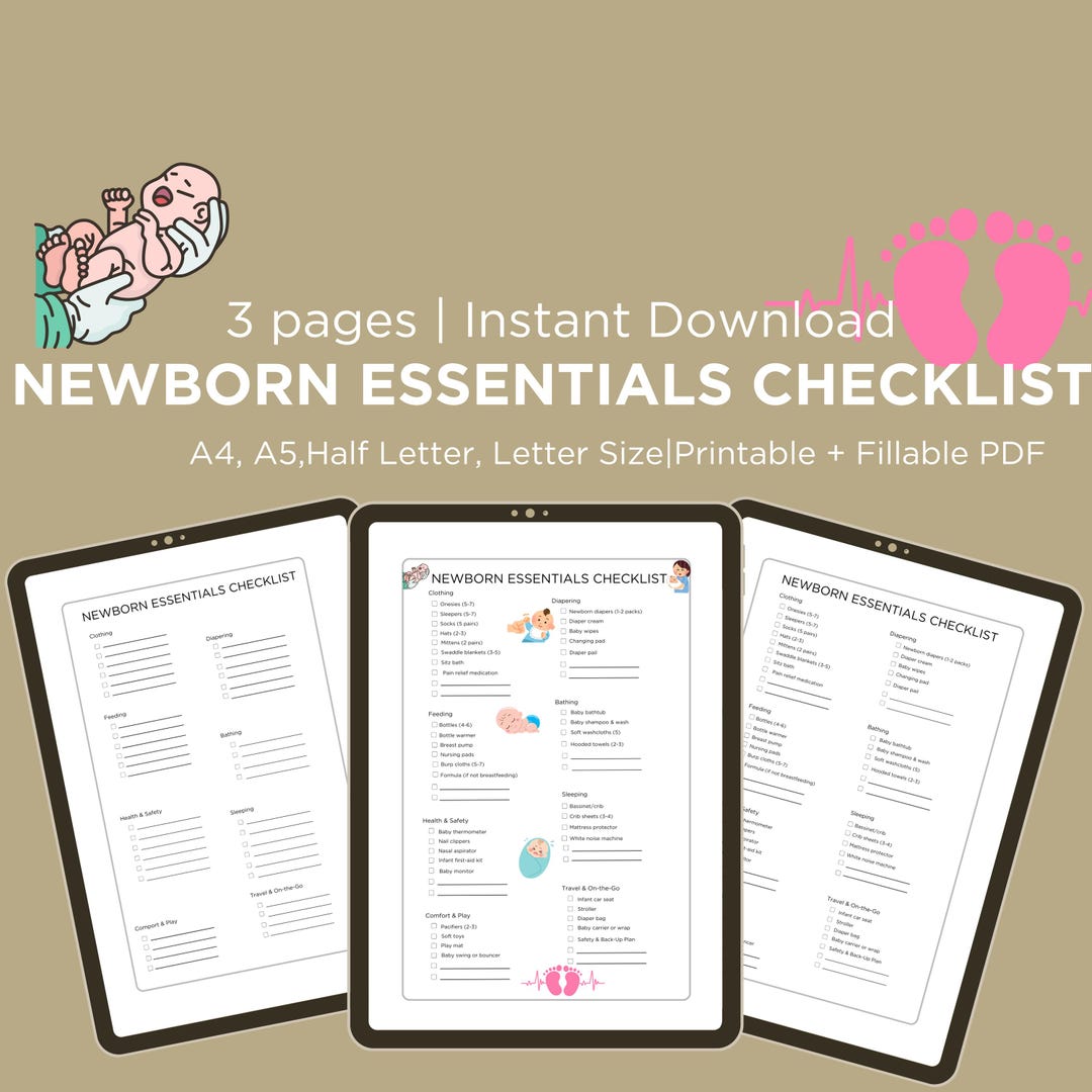 Newborn Essentials Checklist | Hospitalbag| Newbornessentials ...