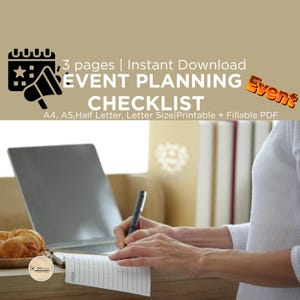 Event Planning Checklistpdf & PNGA4, A5, Half Letter,letter Sizes Non ...