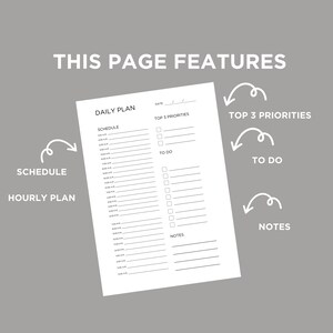 24 Hour Digital Daily Planner Printable for Goodnotes PDF & PNG A4, A5 ...