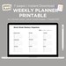Weekly Planner Printable, Dark Mode to Do List, Dark Mode Template ...