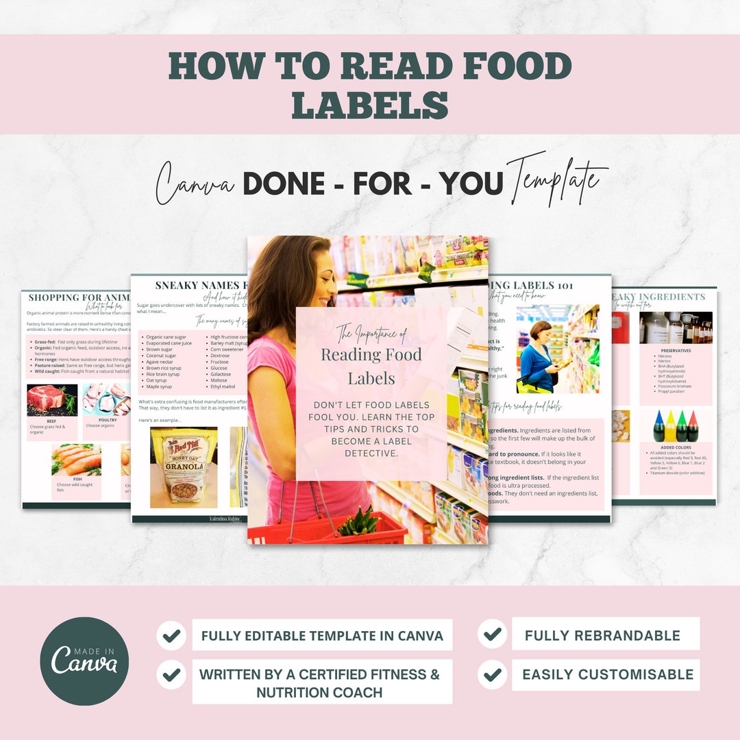 How to Read Food Labels Done for You Nutrition Facts Guide for Clients ...