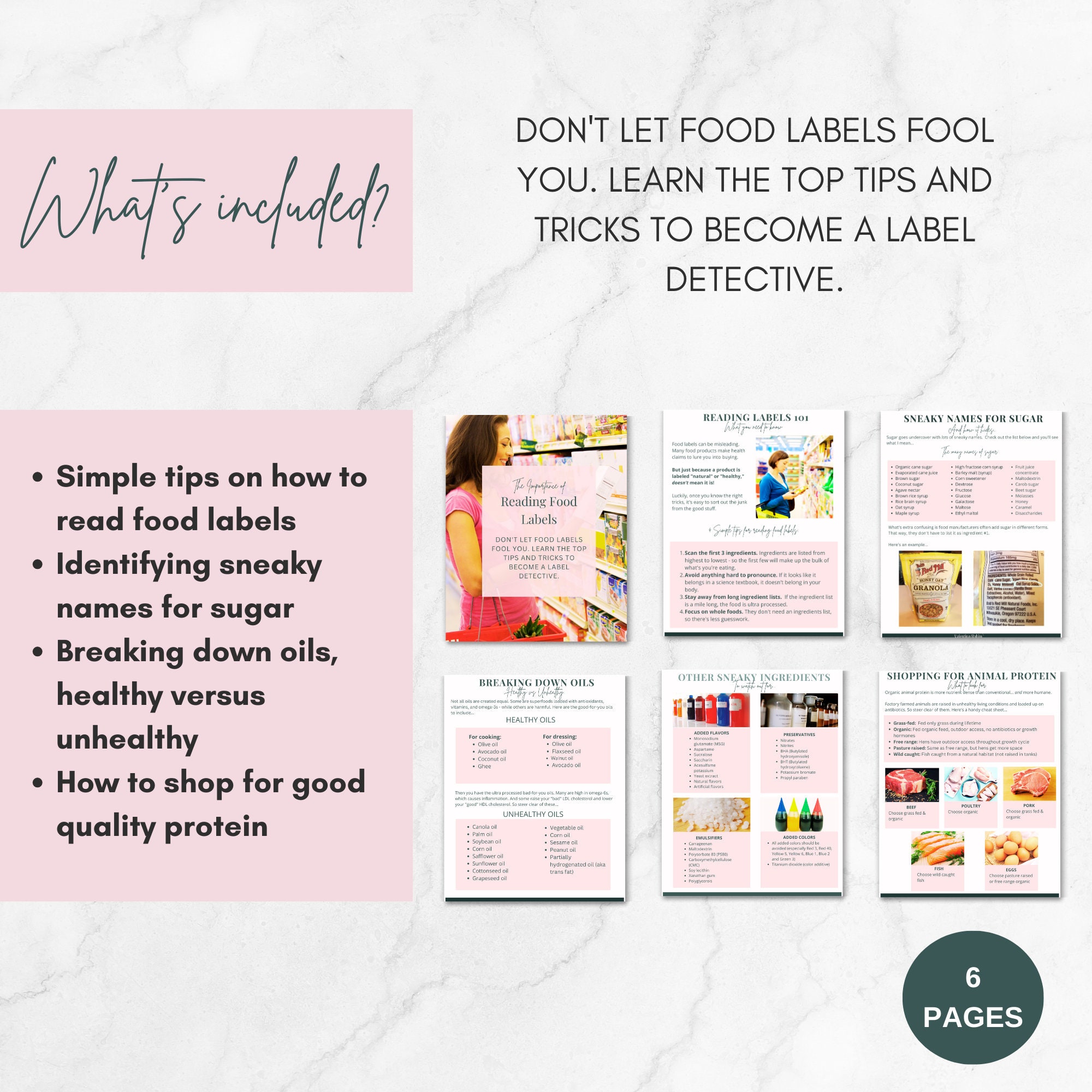 How to Read Food Labels Done for You Nutrition Facts Guide for Clients ...