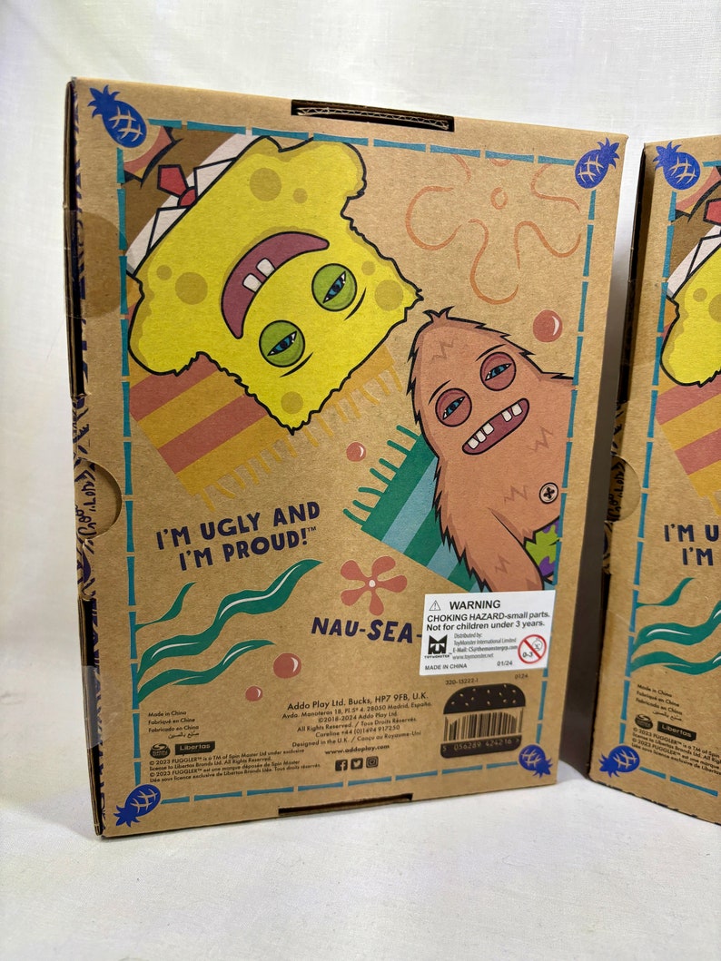 Fuggler NEW Spongebob Squarepants Nickelodeon Kids Soft Toy Plush ...