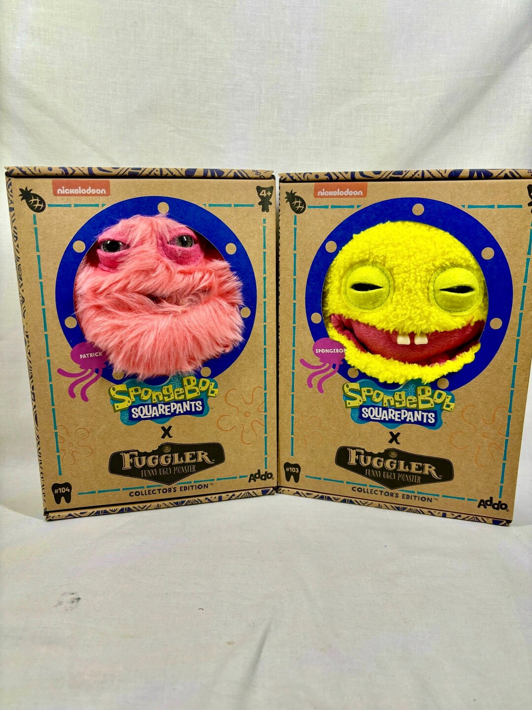 Set of 2 x Fuggler SpongeBob SquarePants Patrick Star Nickelodeon BRAND ...