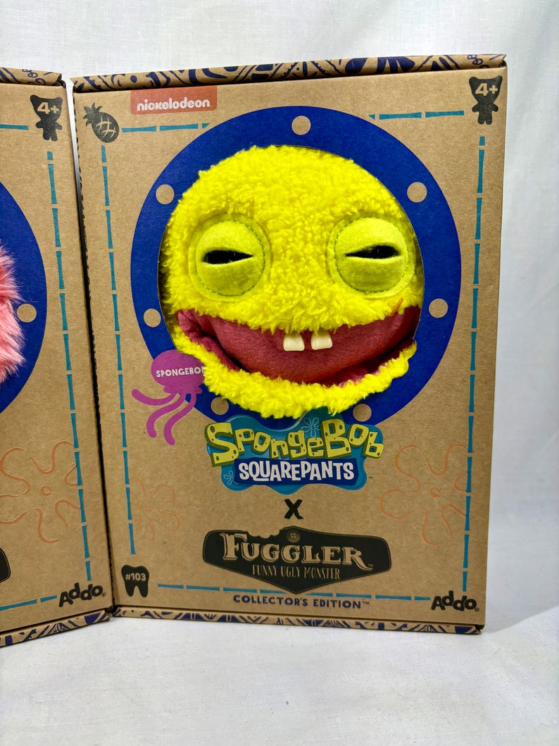 Set of 2 X Fuggler Spongebob Squarepants Patrick Star Nickelodeon BRAND ...