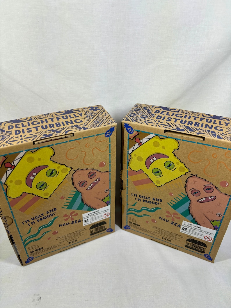 Set of 2 X Fuggler Spongebob Squarepants Patrick Star Nickelodeon BRAND ...