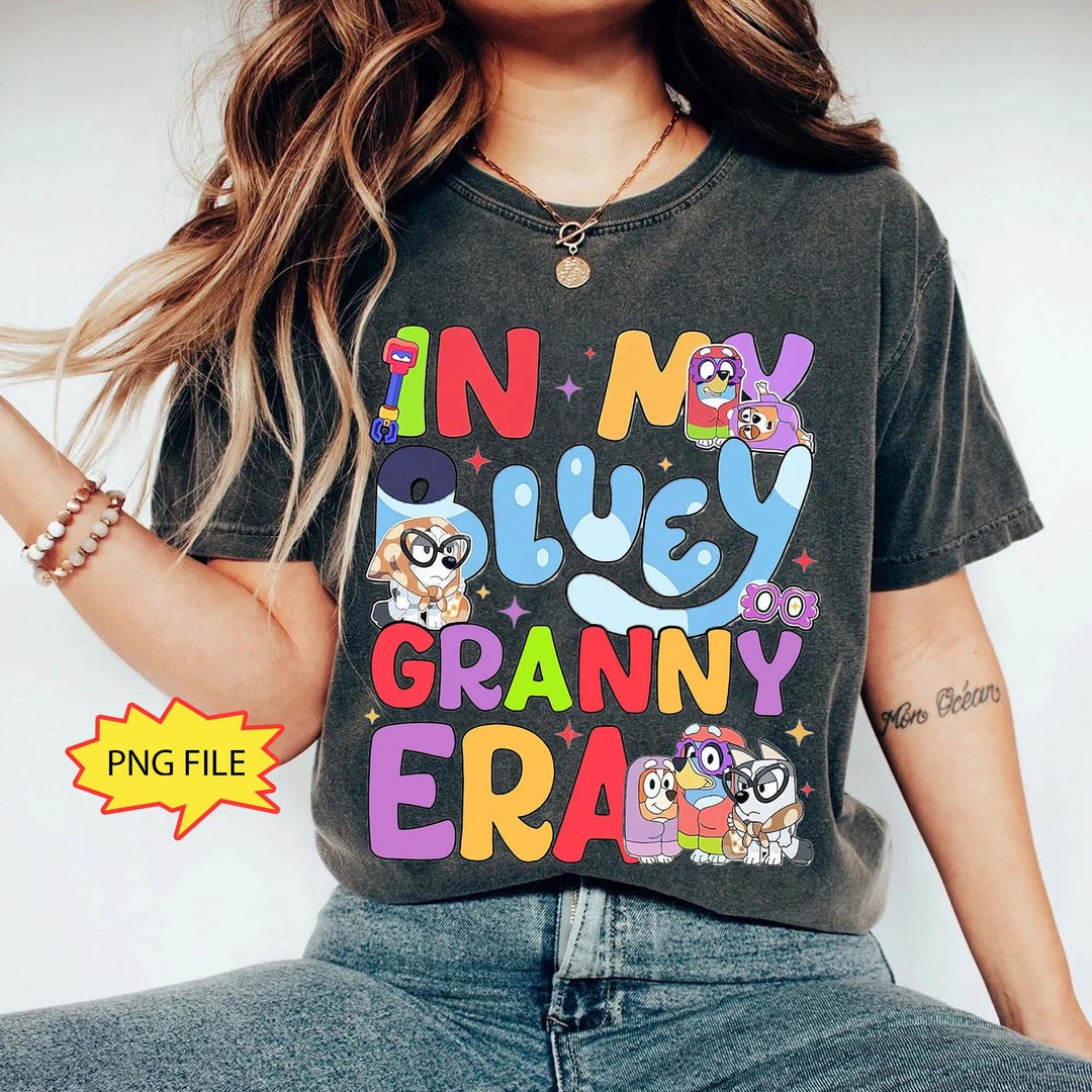 Bluey Grannies Png, in My Bluey Granny Era Png, Here Come the Grannies ...