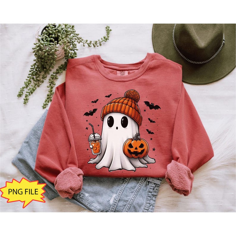 Halloween Ghost Png, Cute Ghost Png, Spoky Season Png, Fall Png ...