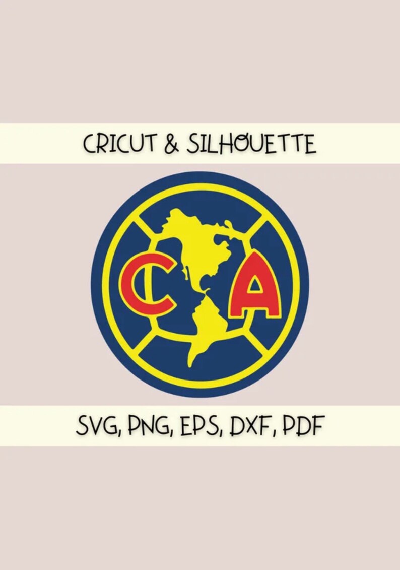 Club América SVG Futbol Club Logo Cricut & Silhouette Png, Pdf, Eps ...