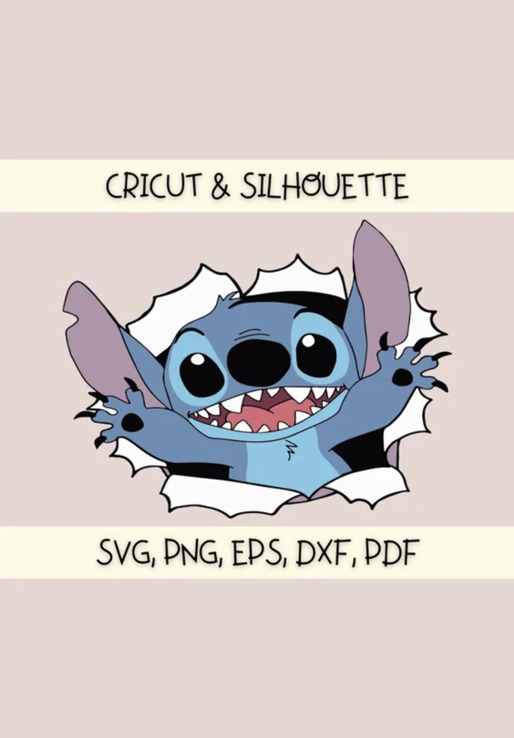 Stitch Breakout SVG Disney's Lilo & Stitch Layered Digital Download All ...