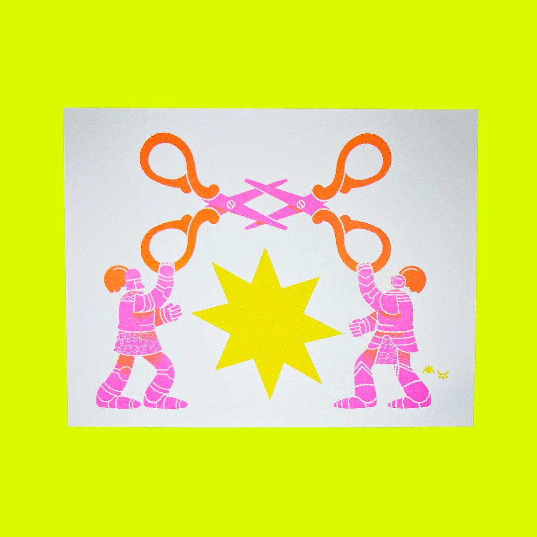Scissor Fight - Etsy