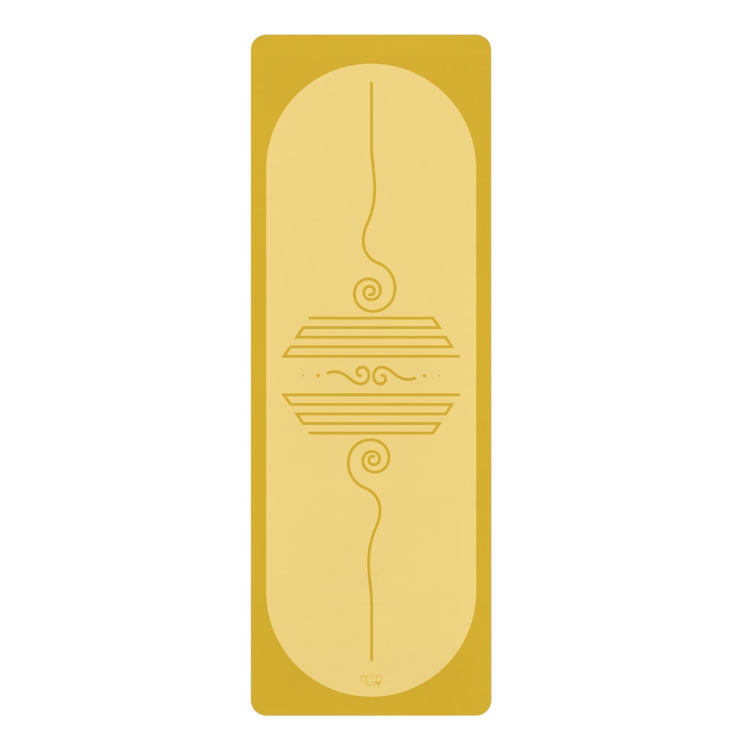 ANTI-SLIP EARTH Yellow Yoga Mat Perfect Gifts for Couples, Dad ...