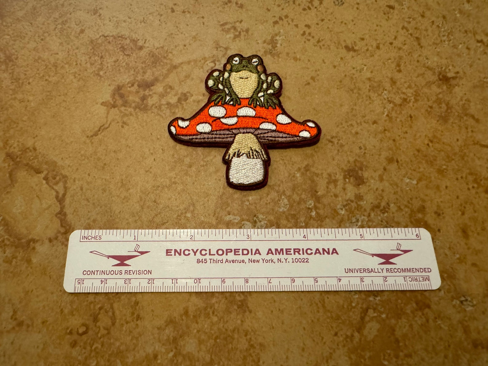 Frog on Toadstool Morale Patch! - Etsy