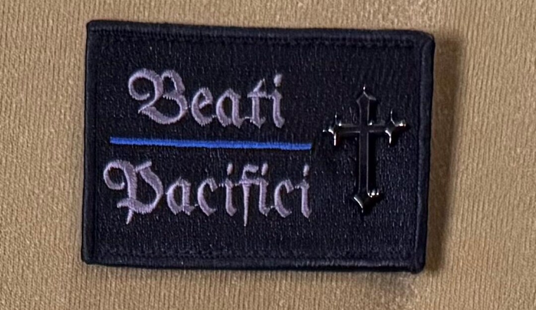 Beati Pacifici (blessed Are the Peacemakers)--patch With Cross Pin! - Etsy