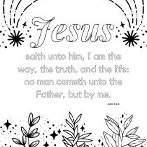 21 Bible Verses to Colour - Etsy