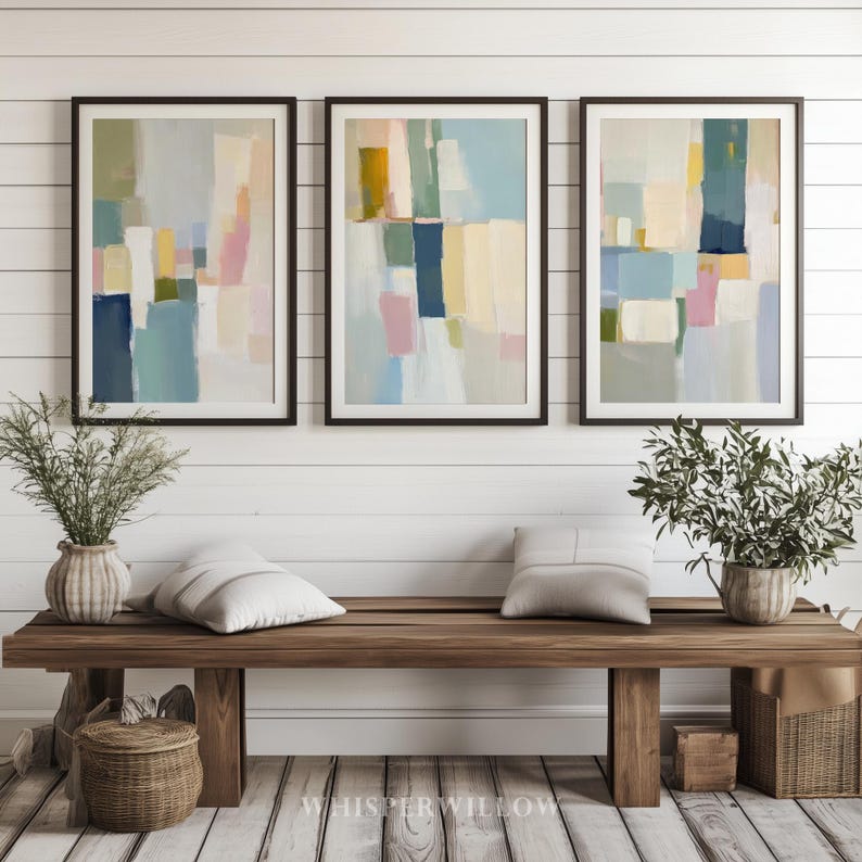Modern Abstract Minimalist Set of Three (3), PRINTABLE Download ...