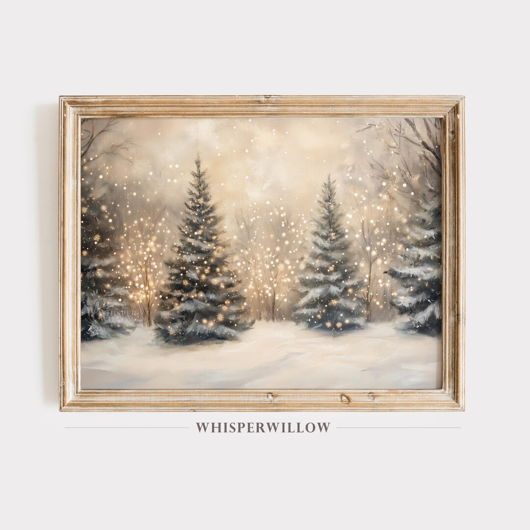 Enchanting Forest Christmas Tree Lights, PRINTABLE Download, Twinkle ...