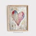 Abstract Heart Neutral Background Digital Painting, PRINTABLE Download ...