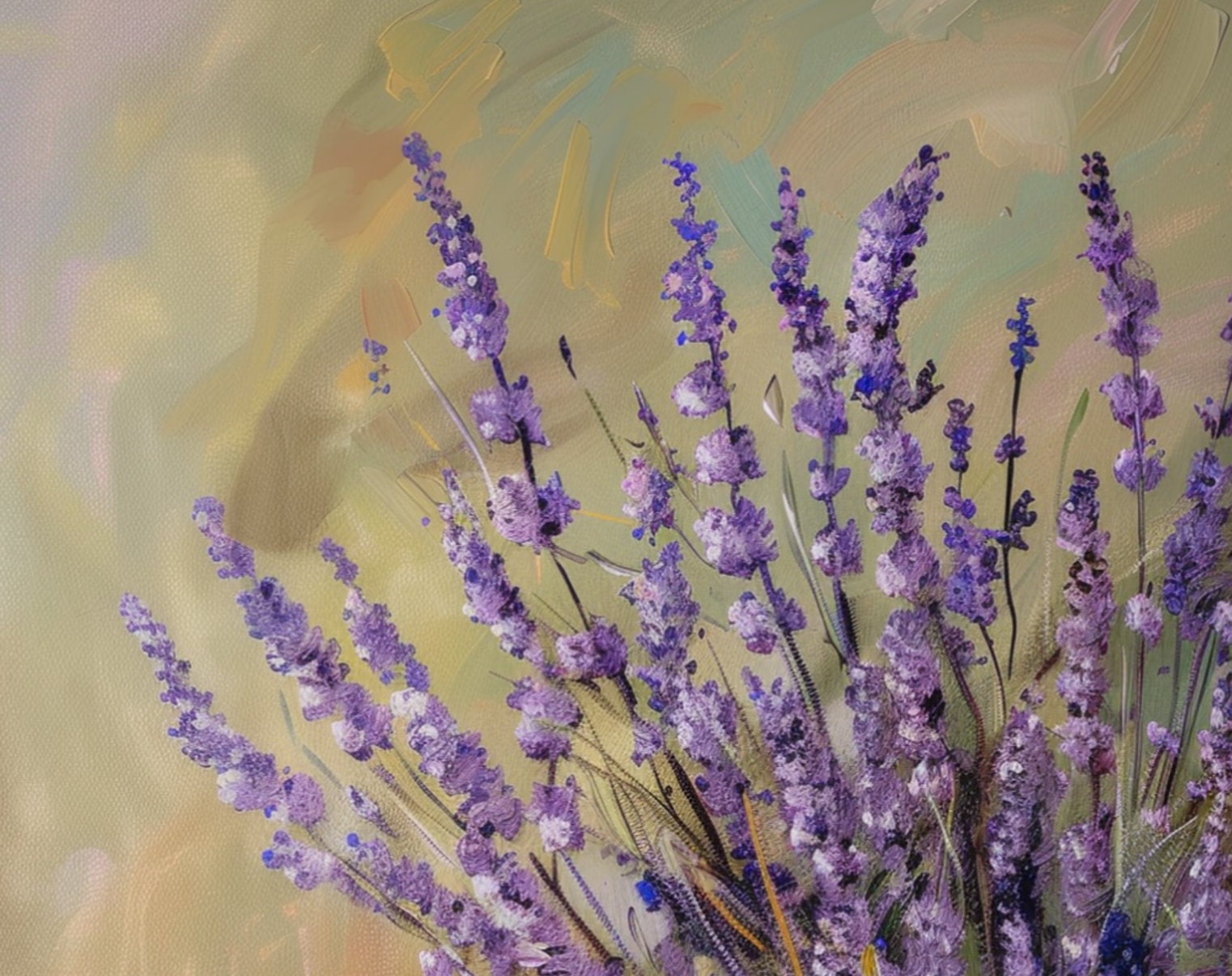 Antique Lavender Still Life Painting, Digital Print Download, Purple ...