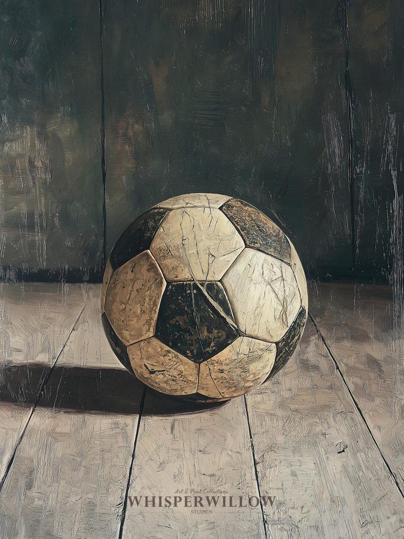 Vintage Soccer Fans Wall Art Set of FIVE (5), Digital PRINTABLE ...
