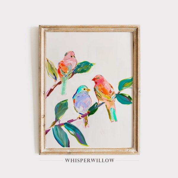 Colorful Bird Art - Etsy