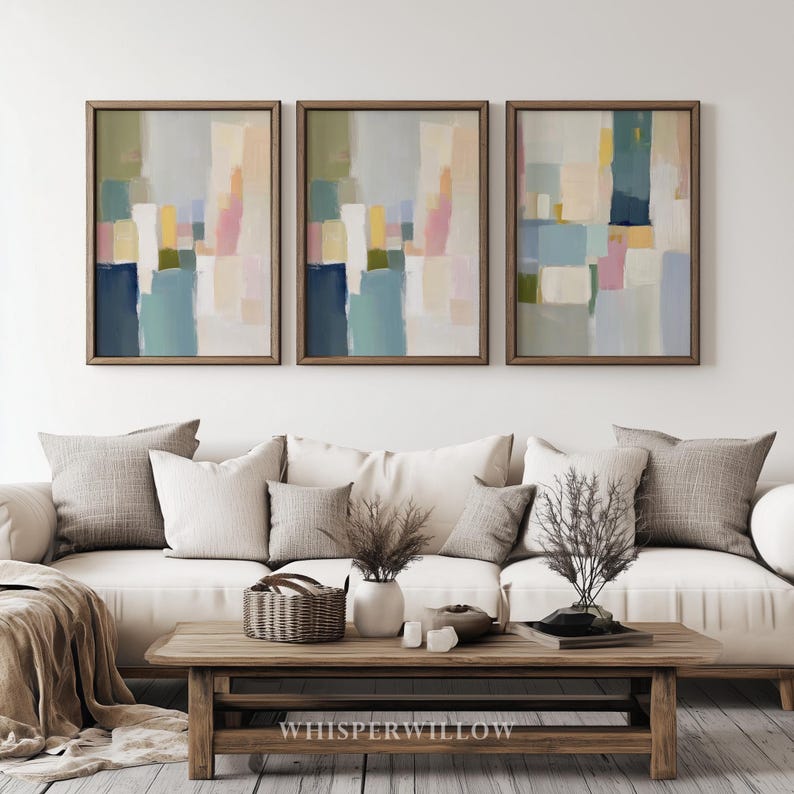 Modern Abstract Minimalist Set of Three (3), PRINTABLE Download ...