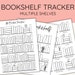 Bookshelf Tracker Printable Bookshelf Reading Log Reading Tracker ...