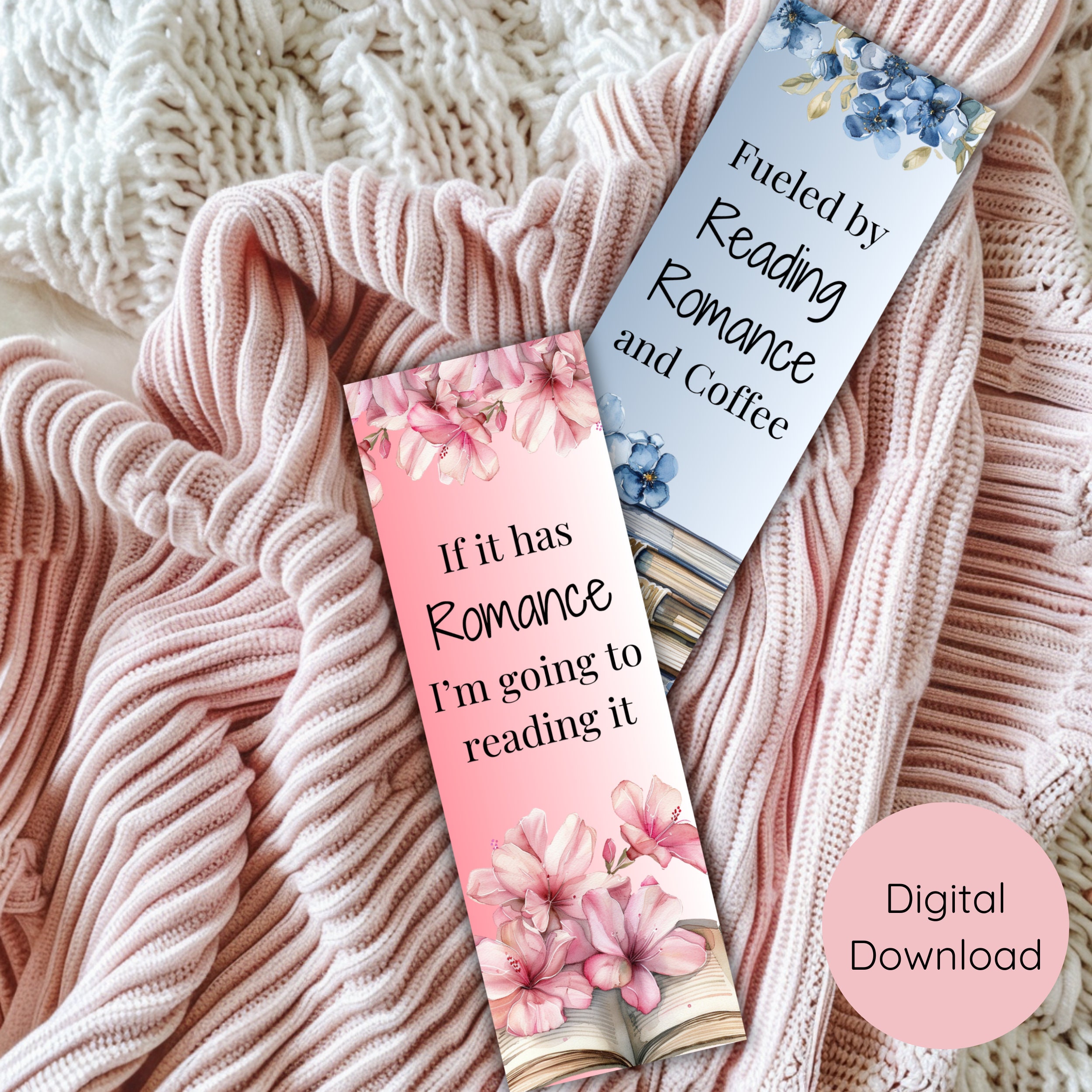 Romance Reader Bookmarks Printable Bookmarks Romance Bookmarks Bookmark ...