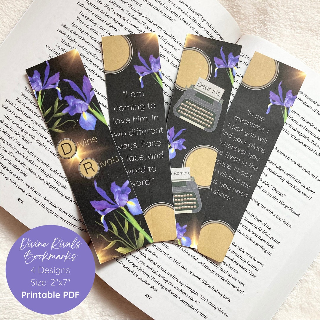Divine Rivals Bookmark Printable Bookmarks Fantasy Book Merch Rebecca ...