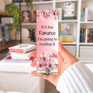 Romance Reader Bookmarks | Printable Bookmarks | Romance Bookmarks ...