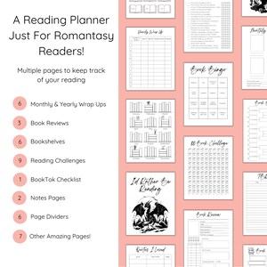 Romantasy Reading Journal | Reading Tracker | Book Log | Book Tracker ...