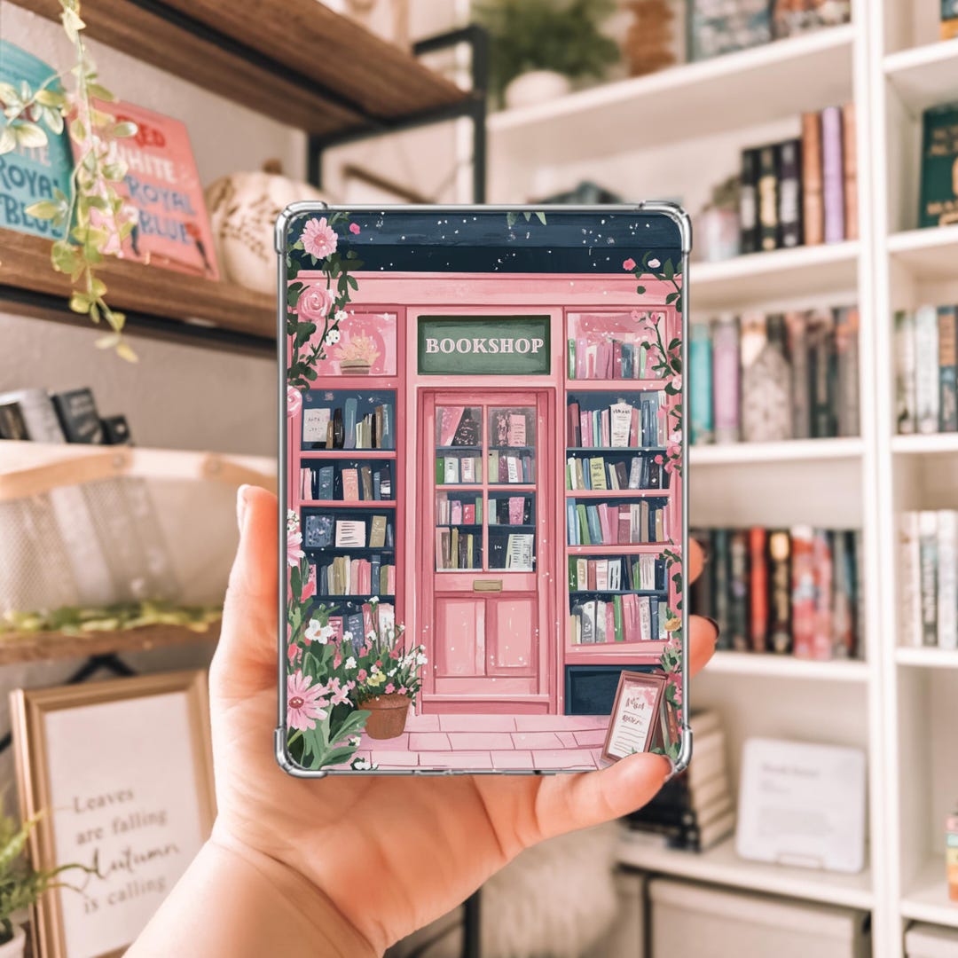 Printable Kindle Insert for Clear Case | Bookstore Kindle Insert | Pink ...