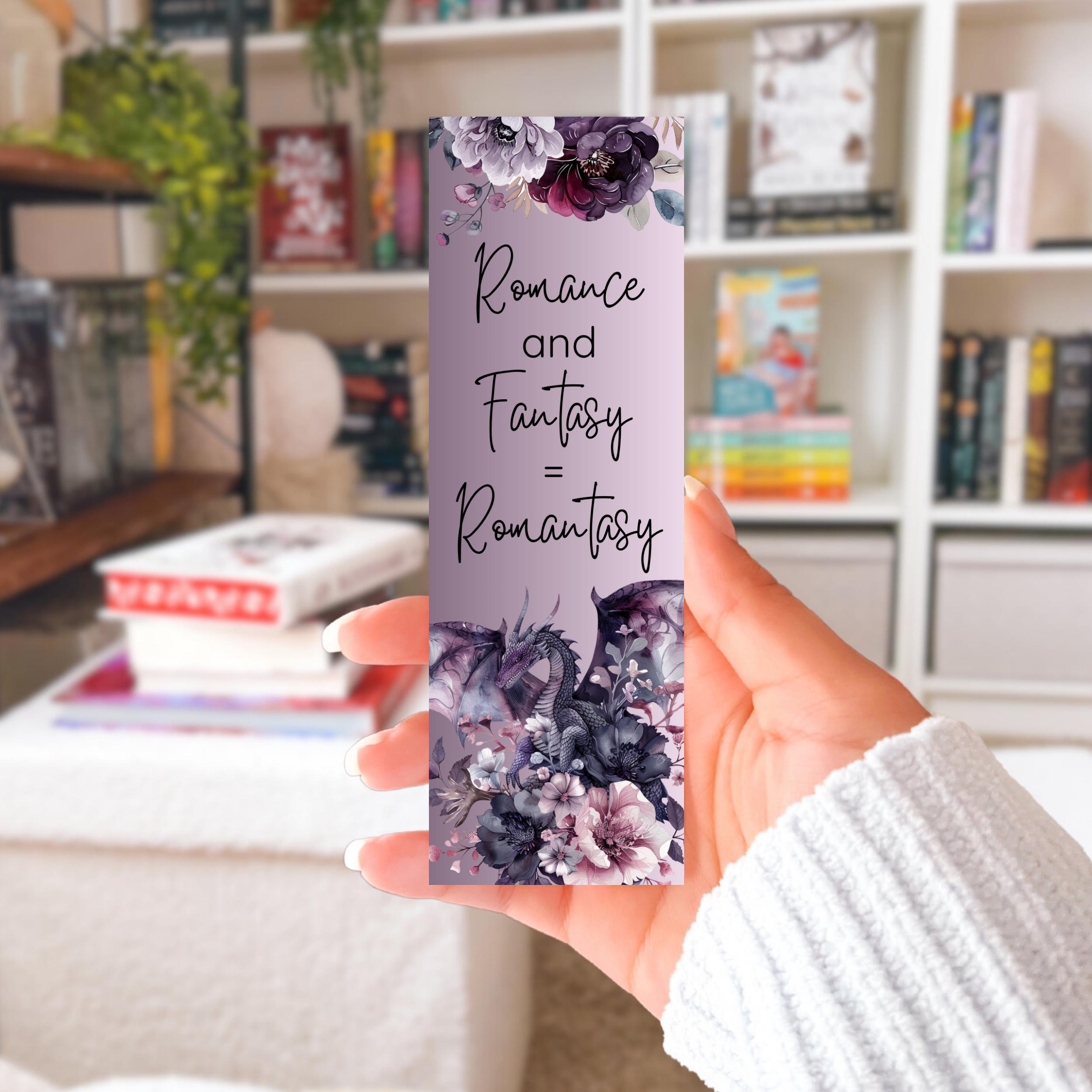 Romantasy Bookmarks | Printable Bookmarks | Bookmark PNG | Romance ...