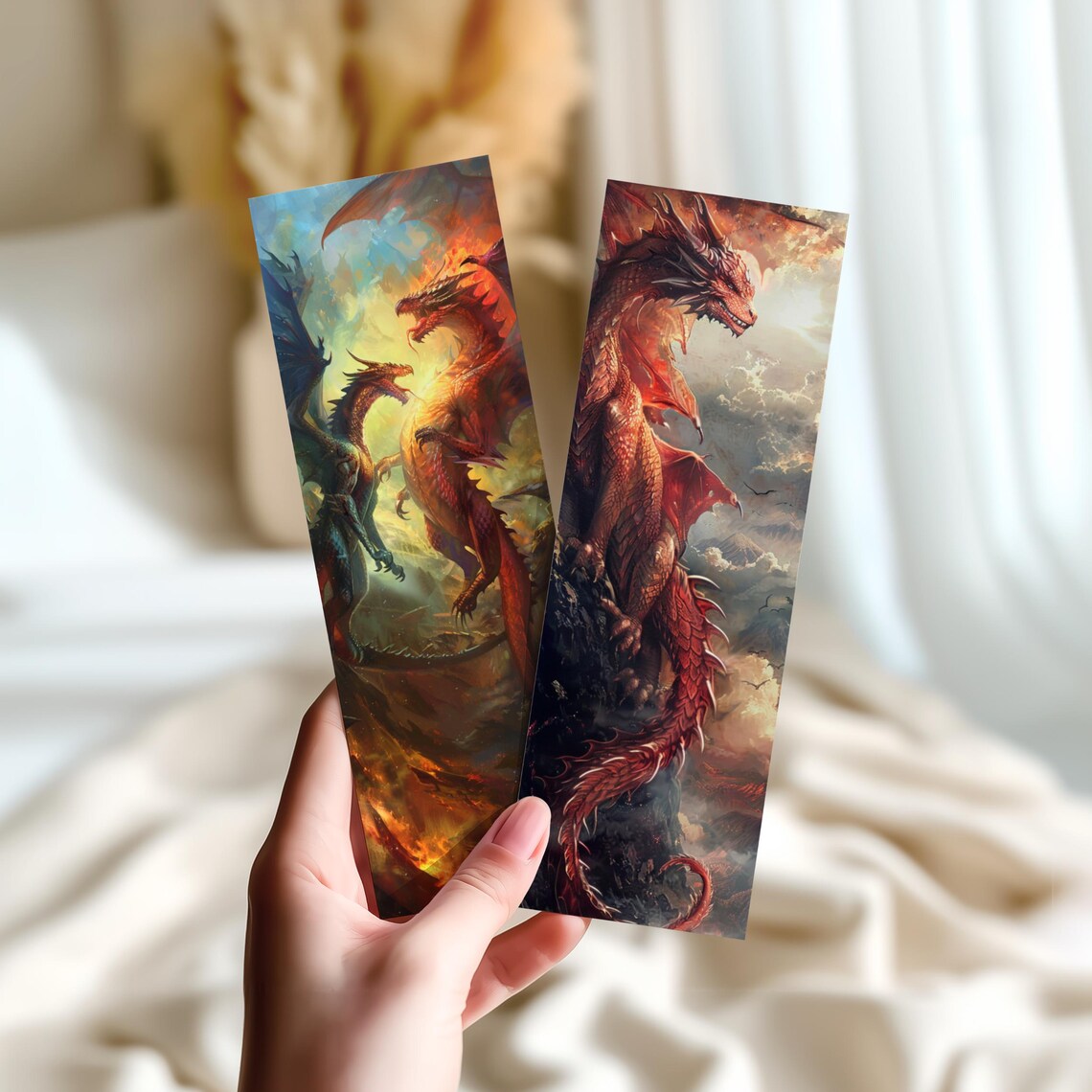 Dragon Bookmarks | Printable Bookmarks | Fantasy Bookmarks ...