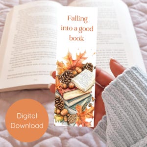 Printable Autumn Bookmarks With Reading Quotes - Digital Download - Etsy