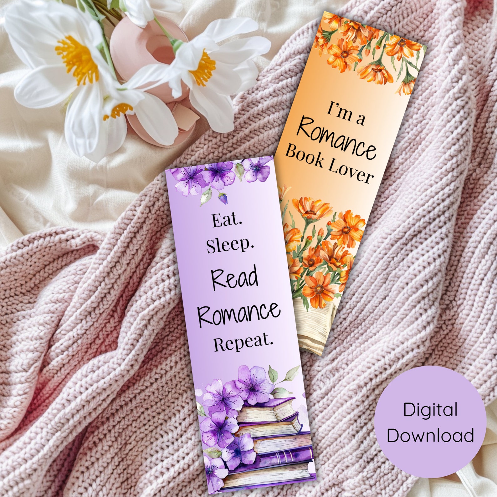 Romance Reader Bookmarks Printable Bookmarks Romance Bookmarks Bookmark ...