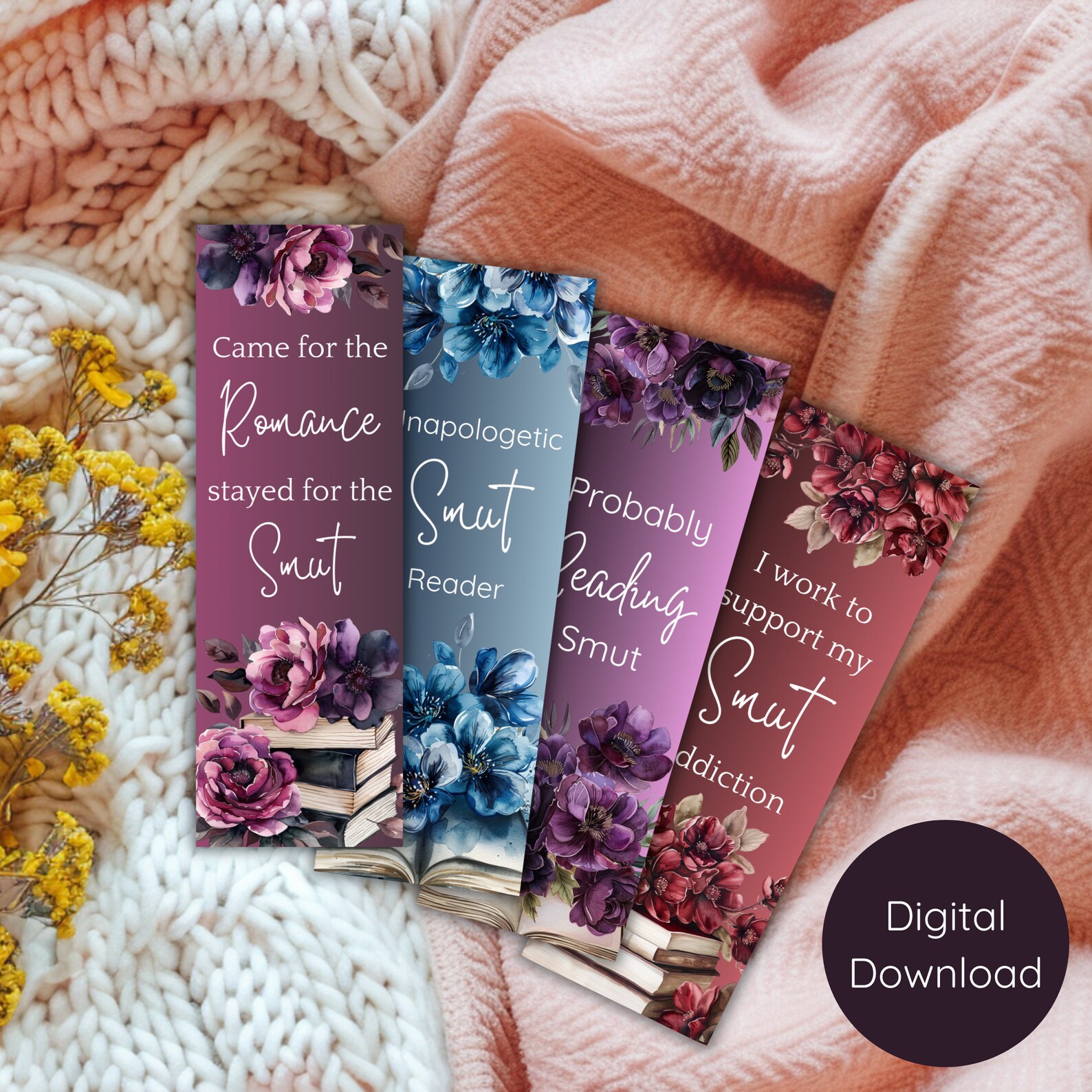 Smut Bookmarks Bookmarks for Women Unique Bookmarks Bookmark Printable ...