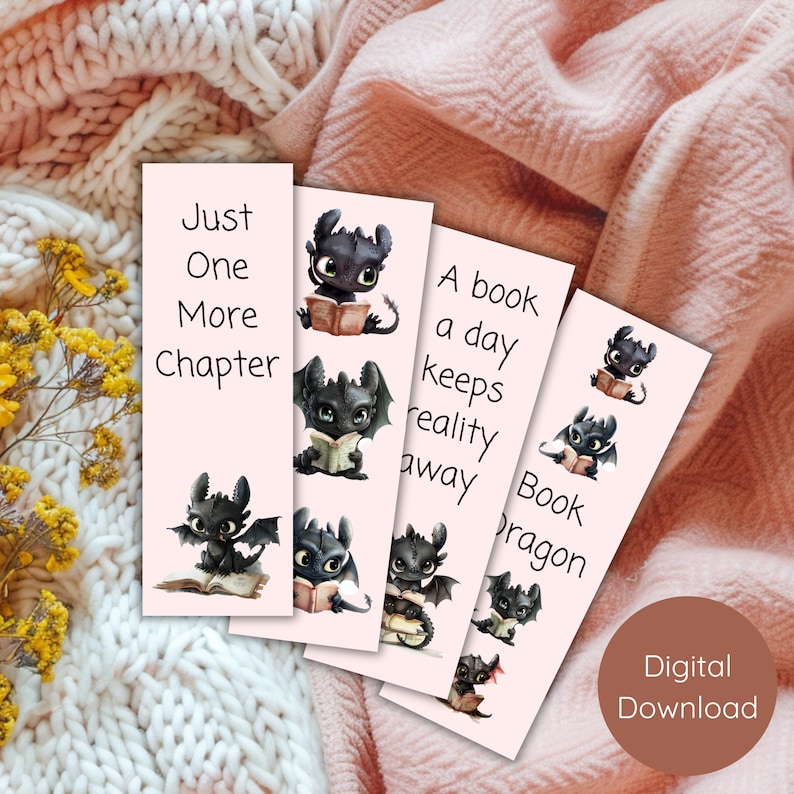 Dragon Bookmark Printable Bookmark Reading Quotes Reading Dragon ...